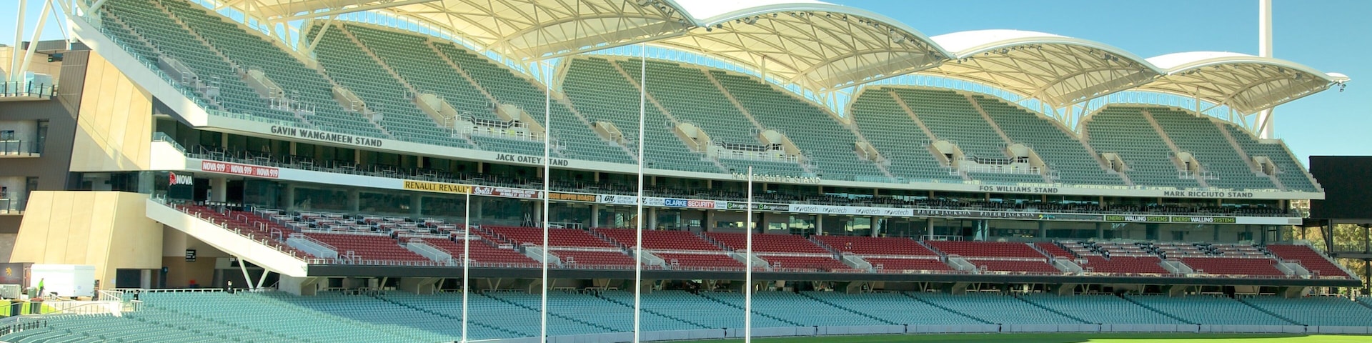 Adelaide Oval which includes modern architecture