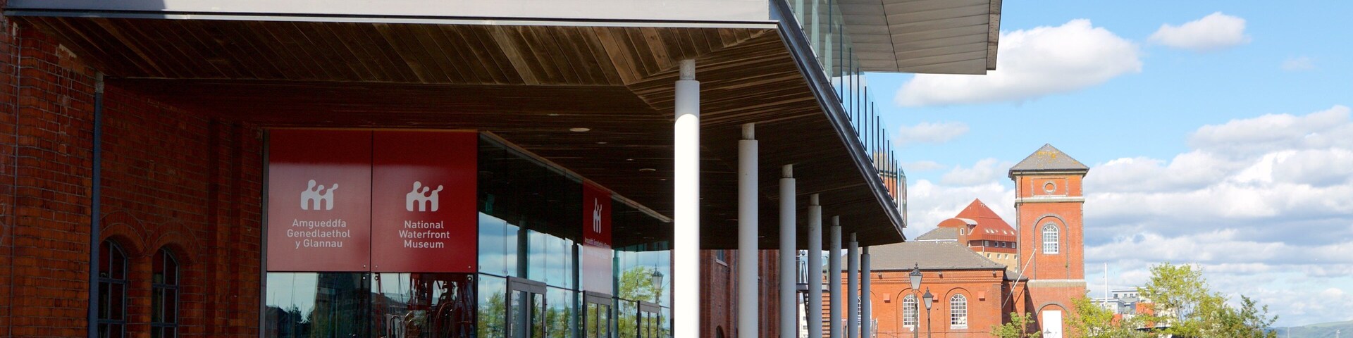 National Waterfront Museum featuring street scenes