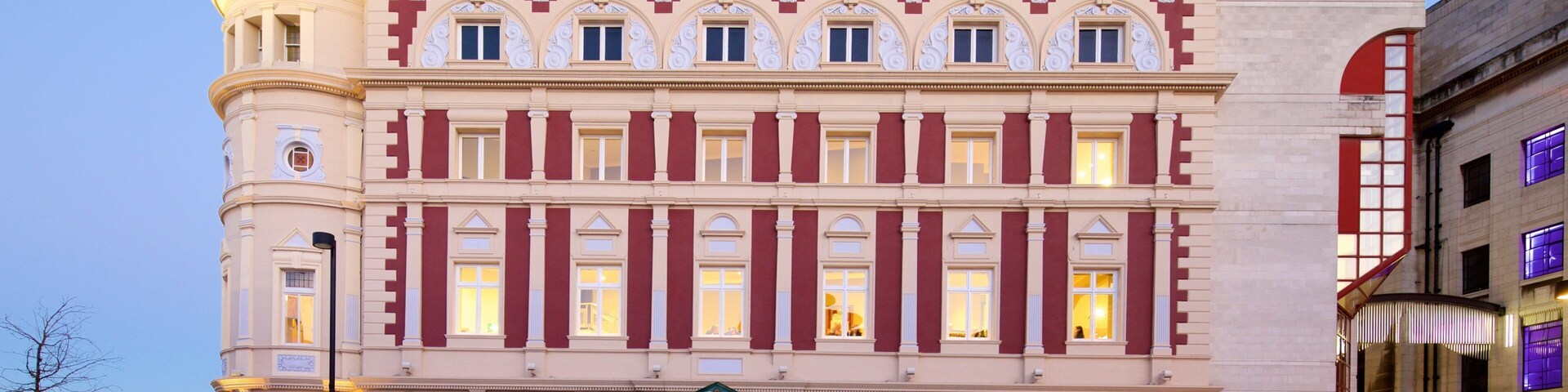 Lyceum Theatre which includes heritage architecture and theater scenes