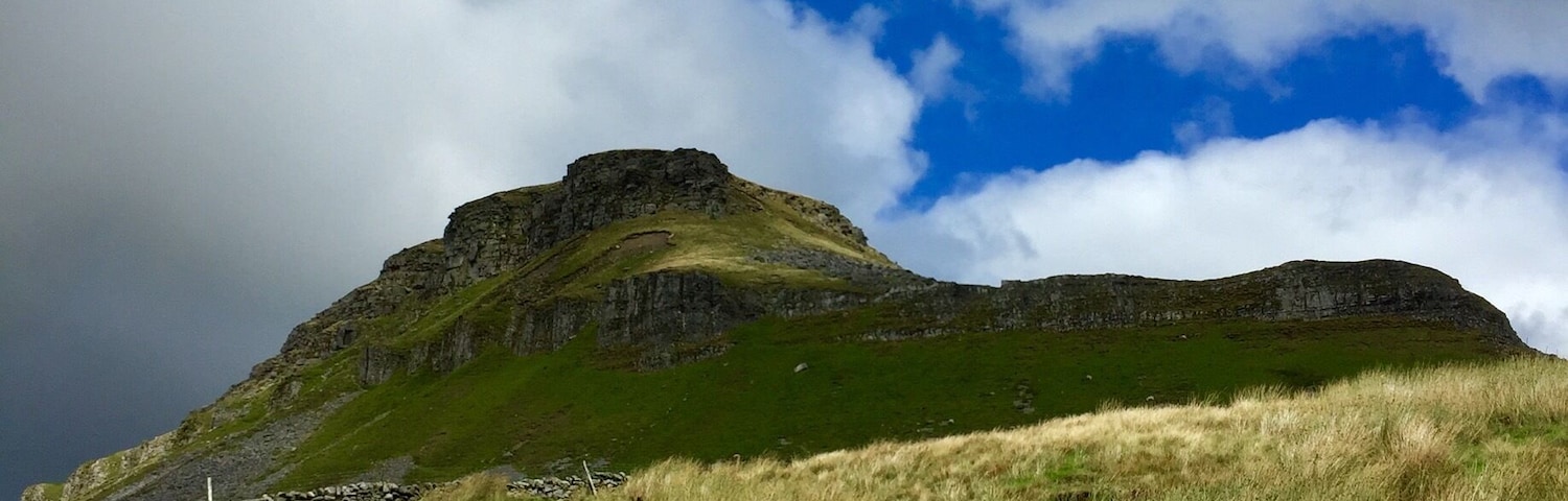 One of the Three Peaks of the Yorkshire Dales. A good afternoon excursion from Horton in Ribblesdale.