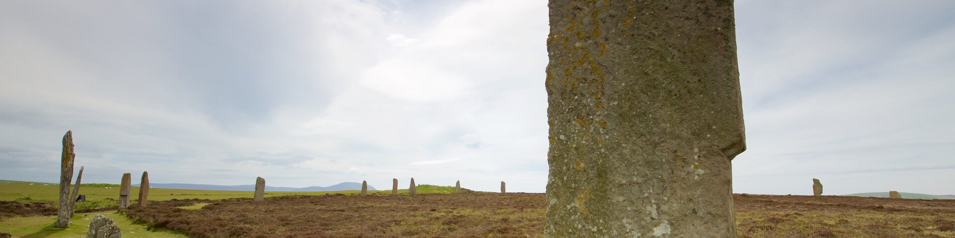 Ring of Brogdar featuring tranquil scenes, a monument and heritage elements