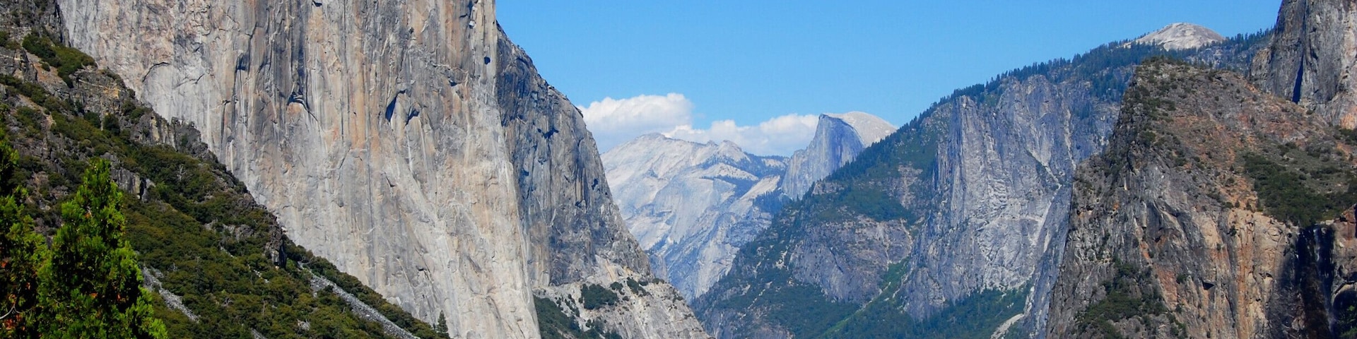 El Cap with Half Dome just visible in the distance. A place you have to go to.