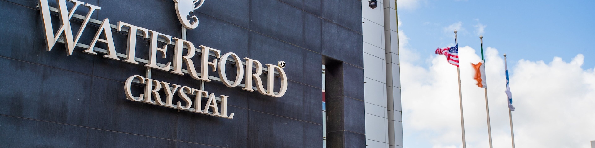 Waterford Crystal Factory featuring signage