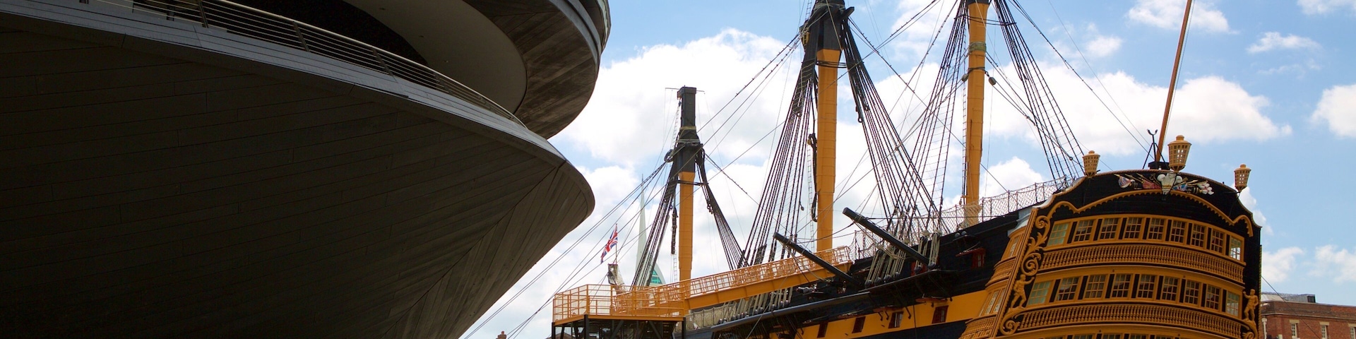 HMS Victory showing heritage elements