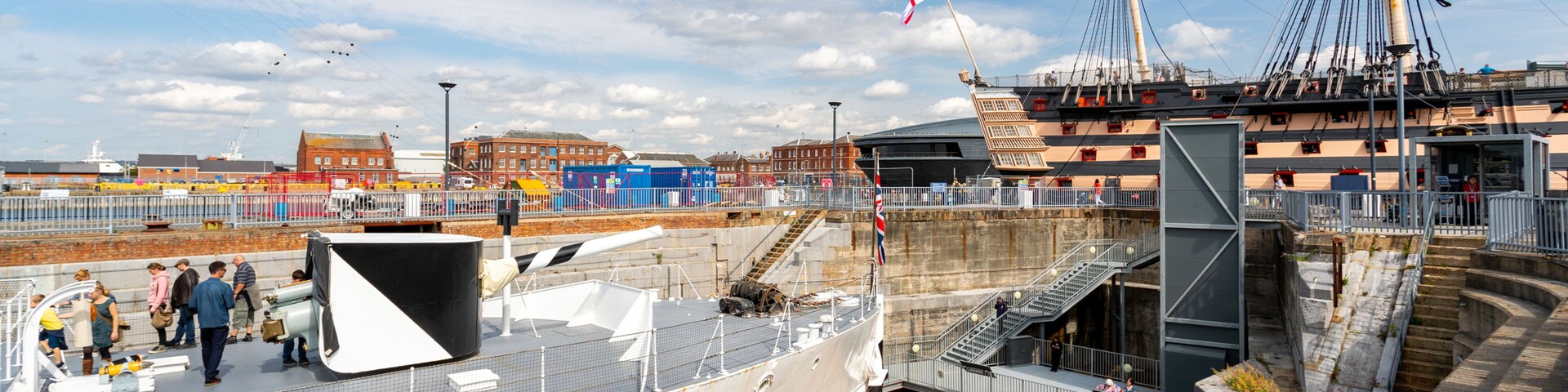 HMS M33 which includes a marina