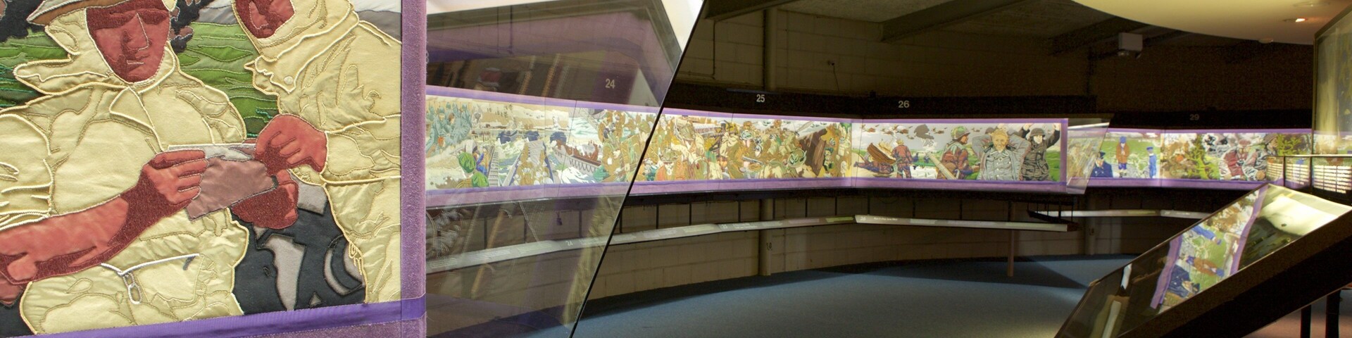 Portsmouth D-Day Museum que inclui elementos de patrimônio e vistas internas