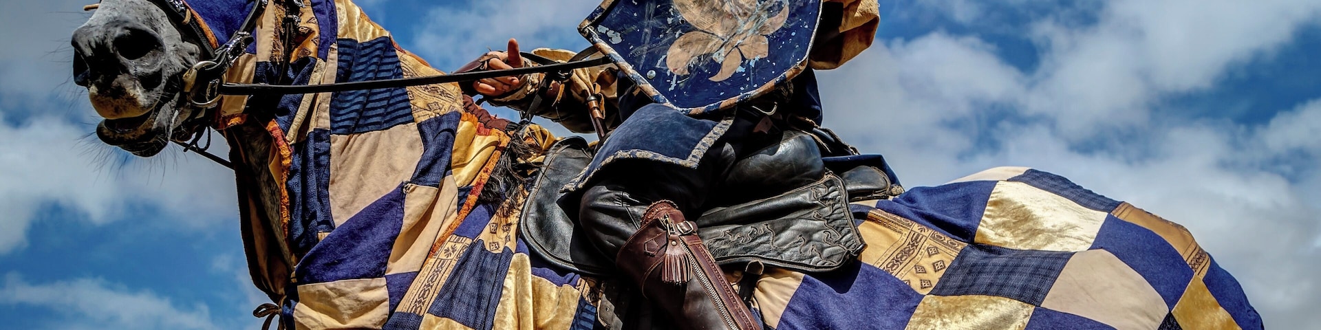 Shot  on the castles.grounds, performance by Jousting Scotland. 
Shot from ground level and working from the safe zone...