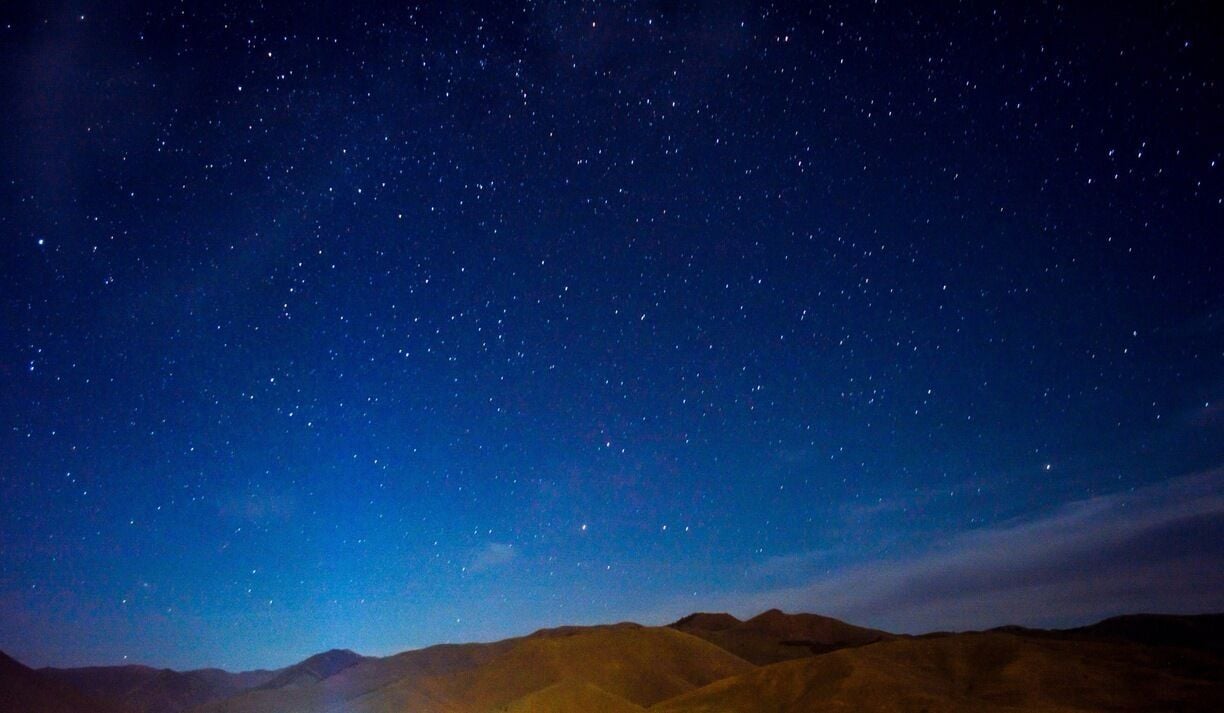 The stars over Ketchum, ID on the Fourth of July