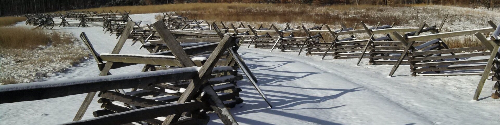 Richmond National Battlefield Park featuring snow and tranquil scenes
