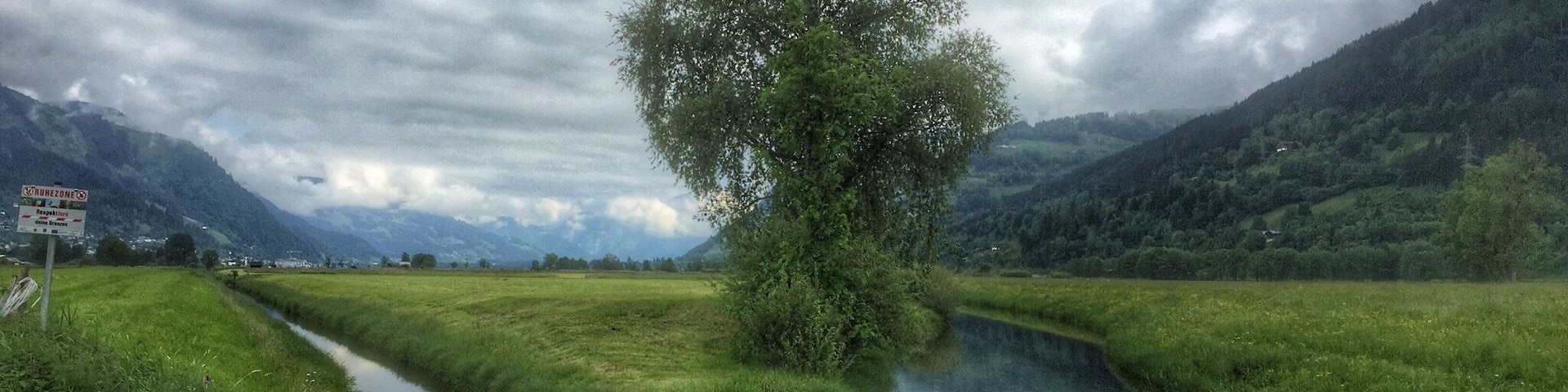 A beautiful green valley in Salzburgerland