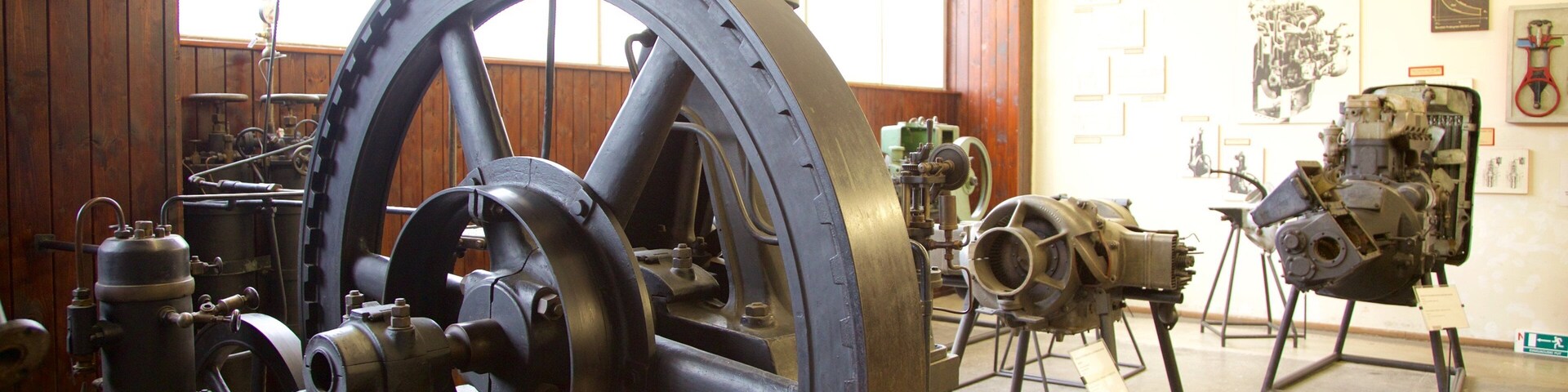 Museu Técnico que inclui vistas internas