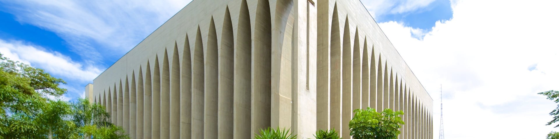 Dom Bosco Sanctuary which includes a church or cathedral, street scenes and religious aspects