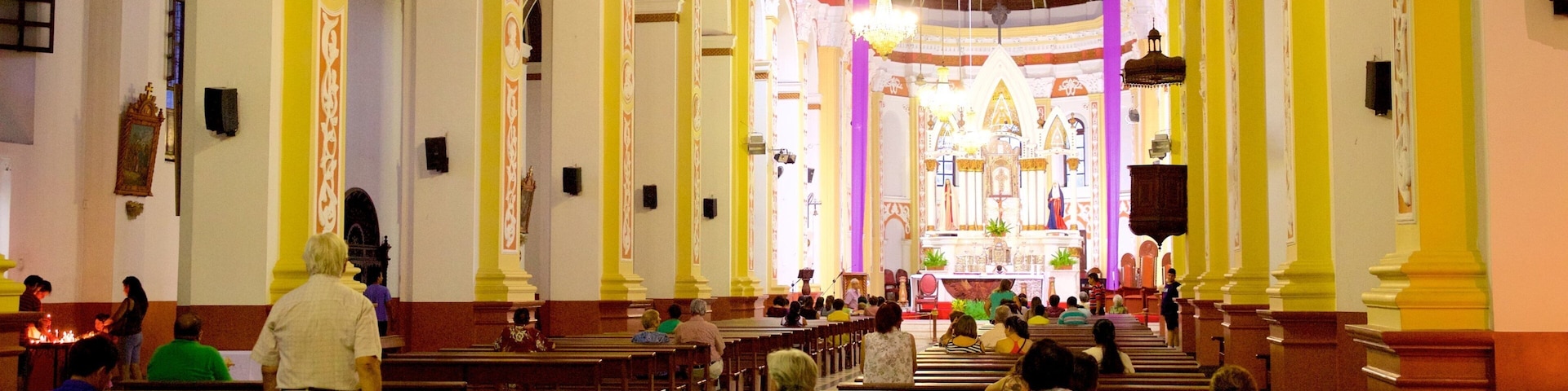 San Lorenzo Cathedral featuring interior views and a church or cathedral