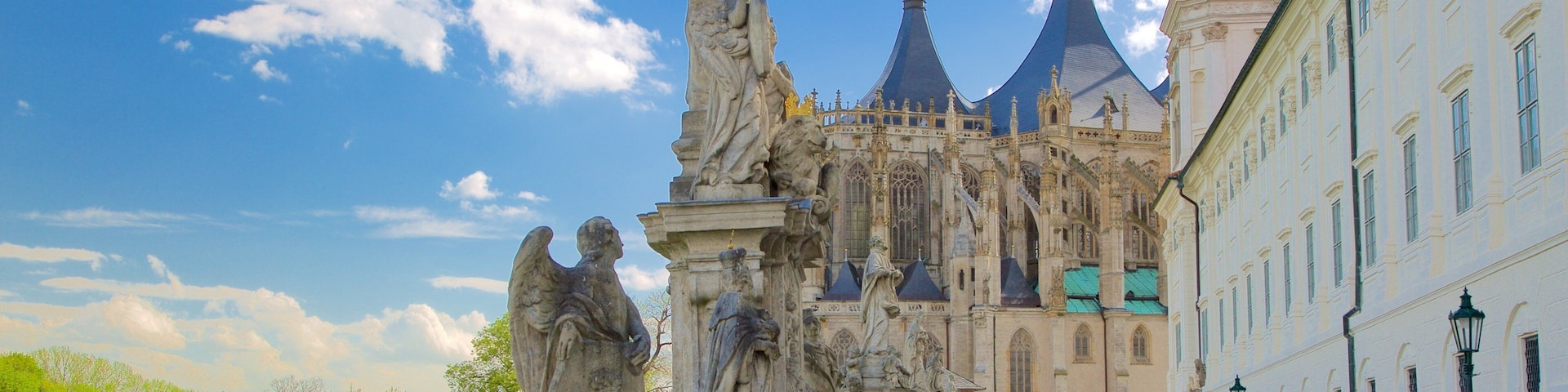 Church of St. Barbara showing heritage architecture, heritage elements and a church or cathedral