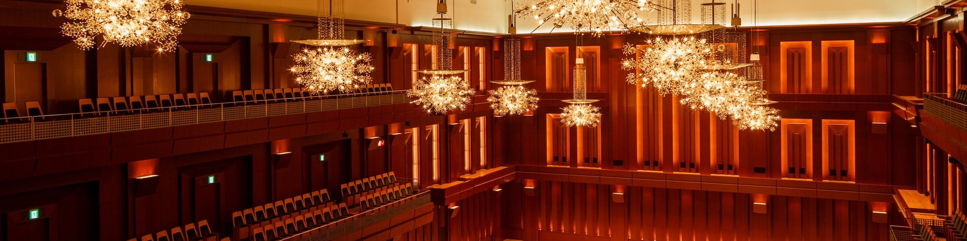 Acros Fukuoka Symphony Hall showing interior views and theater scenes