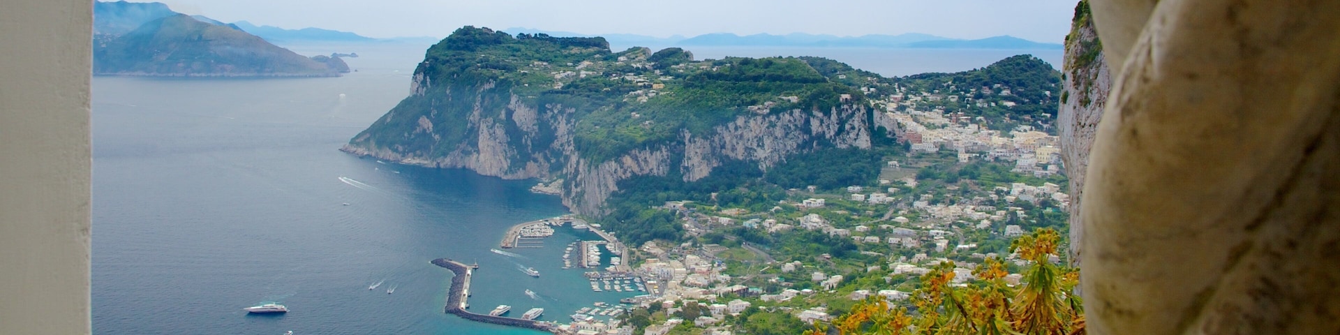 Villa San Michele which includes a coastal town, a bay or harbor and general coastal views