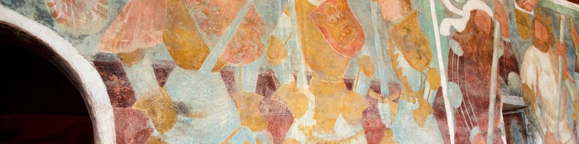 Castelo Runkelstein que inclui um castelo e arte