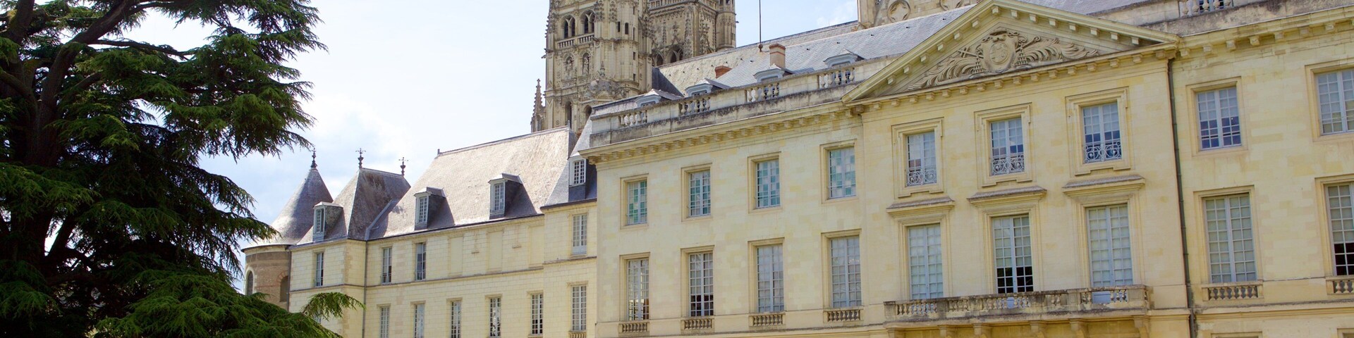 Musee des Beaux-Arts showing heritage elements, heritage architecture and a garden