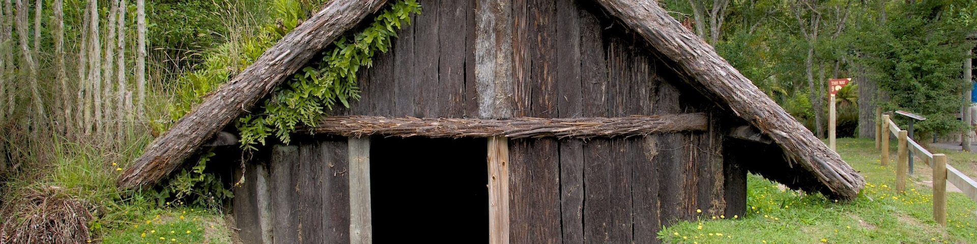 Buried Village featuring heritage elements and a garden