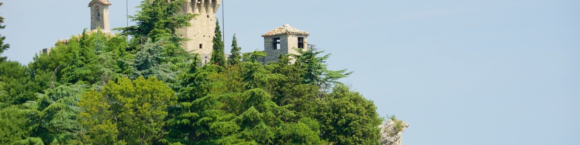 Montale Tower featuring chateau or palace, heritage elements and mountains