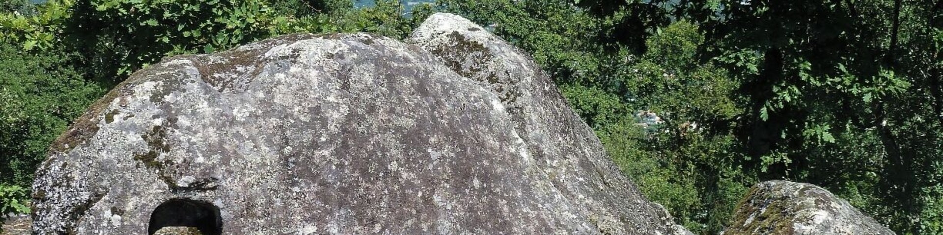 Citânia de Briteiros, a large compound of archaeological ruins of an important proto-historic settlement, which was first inhabited more than 2000 years ago, in the Iron Age.
You can read more of the history here: http://imoutoftheoffice.com/citania-de-briteiros-the-proto-historic-settlement/