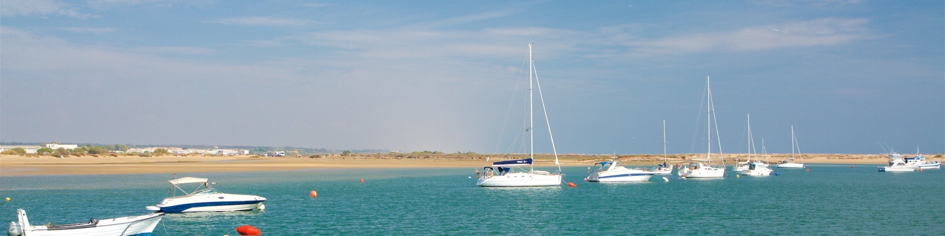 Ria Formosa Natural Park featuring general coastal views
