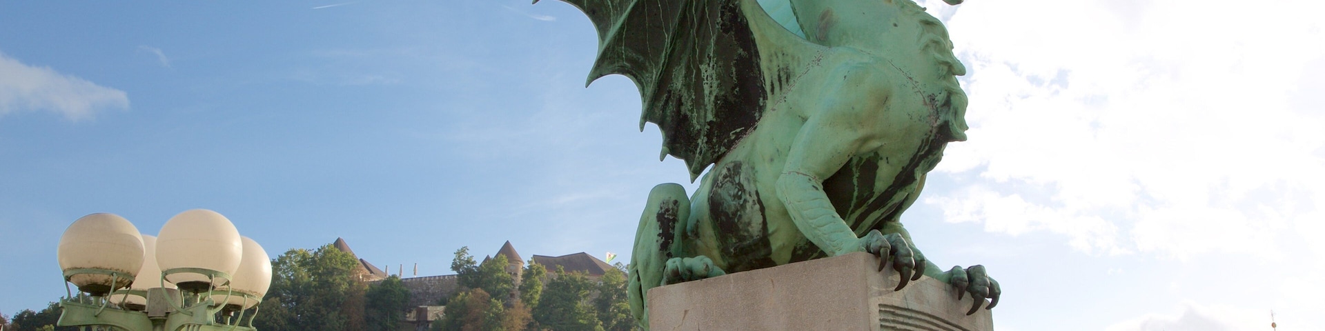 Dragon Bridge which includes a monument