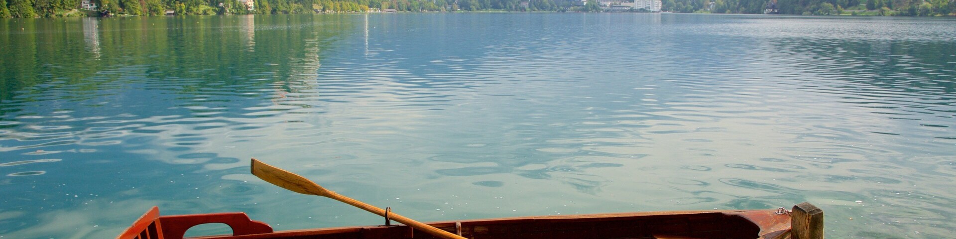 Lake Bled which includes kayaking or canoeing and a lake or waterhole