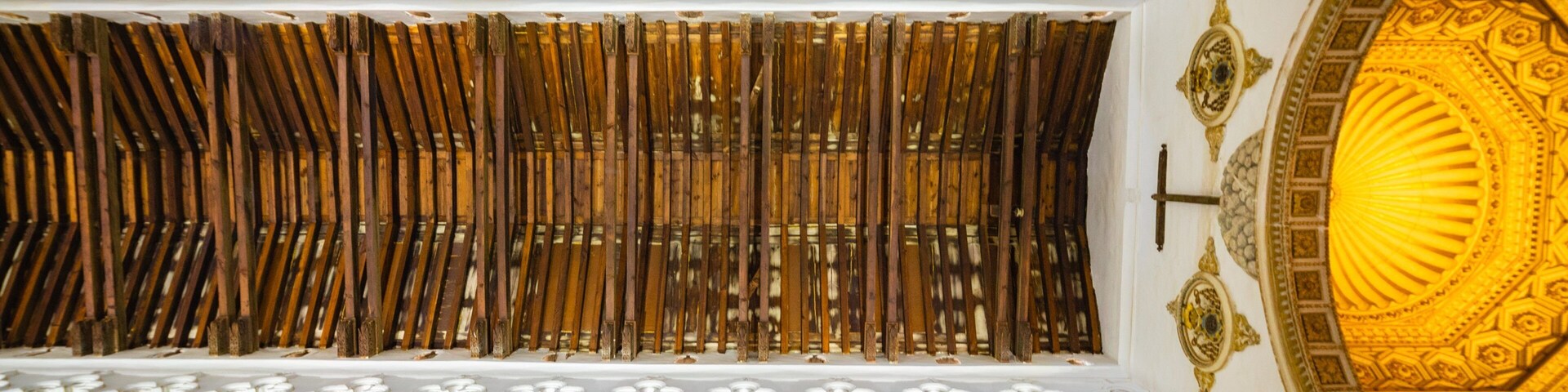 Synagogue of Saint Mary the White which includes interior views and heritage elements