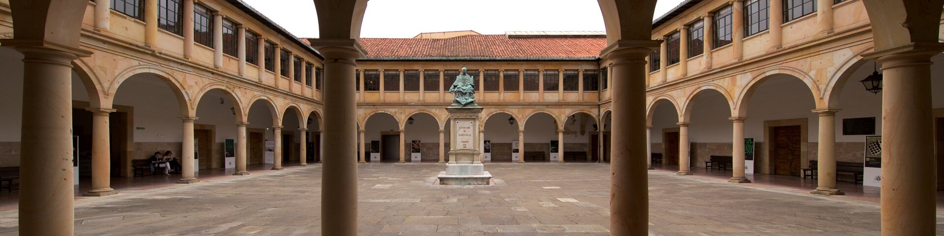 University of Oviedo featuring heritage elements and a statue or sculpture