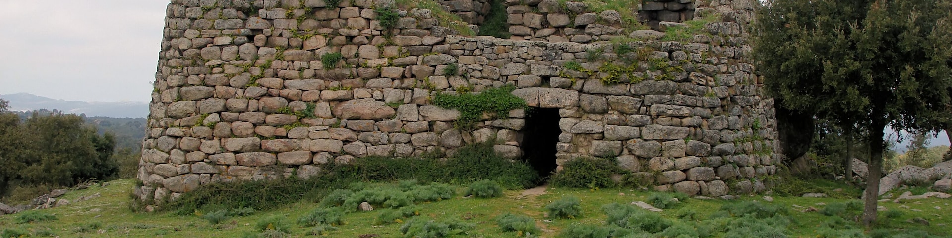 Nuraghe Loelle (1200–900 BC) along the SS389 near Buddusō, Sardinia, Italy