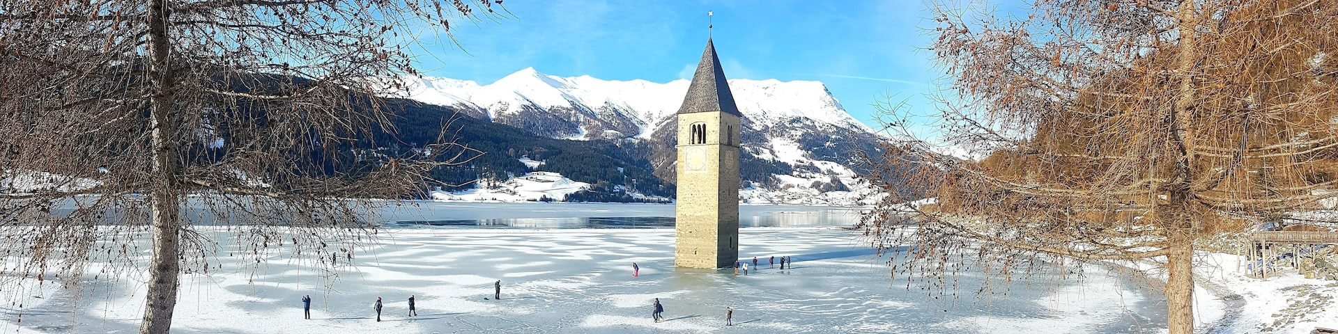 Stunning view over the church tower in Italy