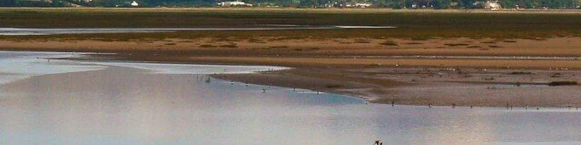A lonely boat. Facing The Hill (SD1784), Millom, Cumbria UK.