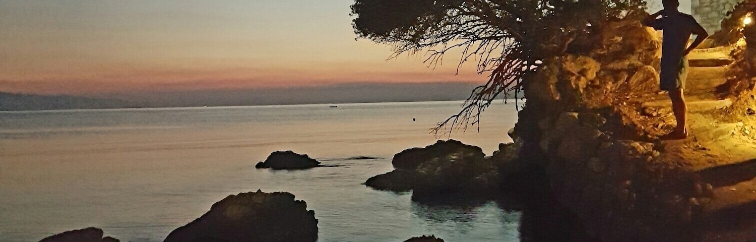 Beautiful sunset in Greece