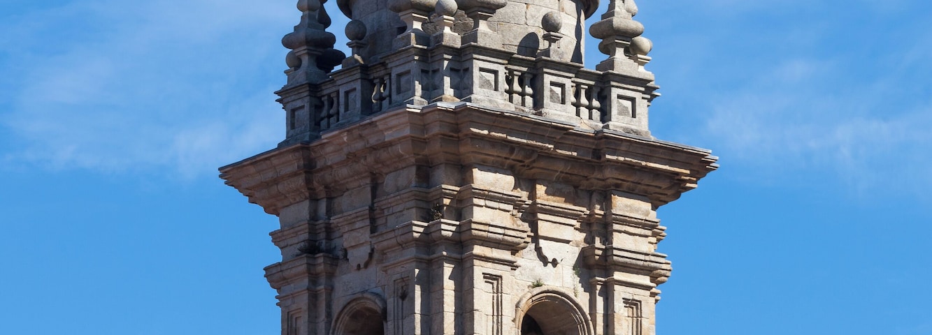 Belfry of the Monastery of St. Mary of Oia. Galicia (Spain).