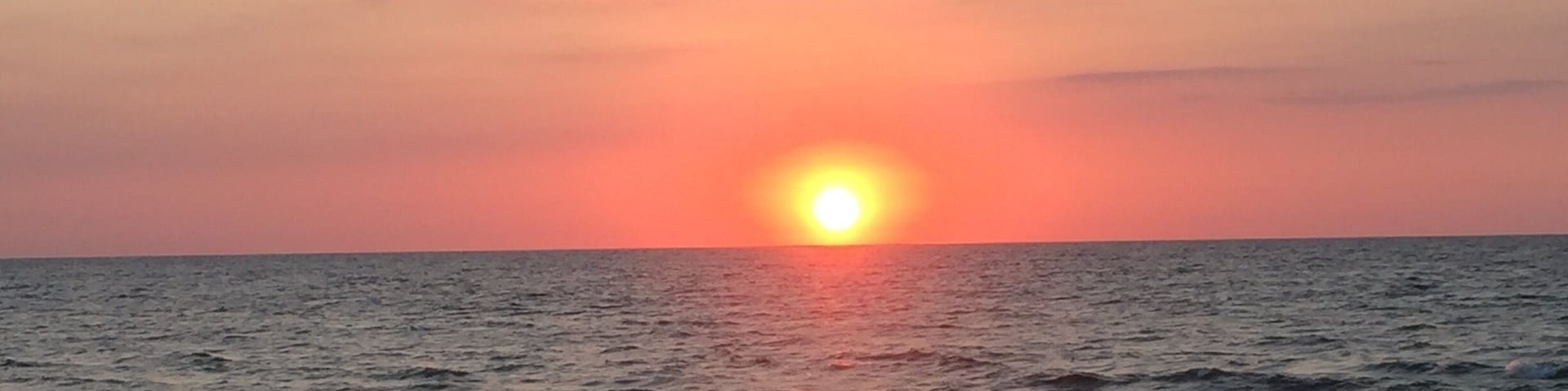 Sunset view at surfing capital of the north