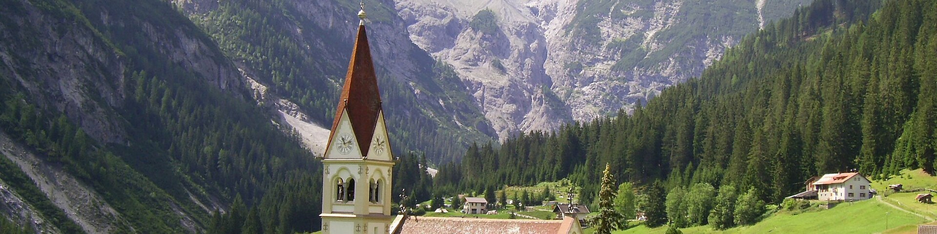 English: Church in Trafoi, a subdivision of Stilfs, South Tyrol