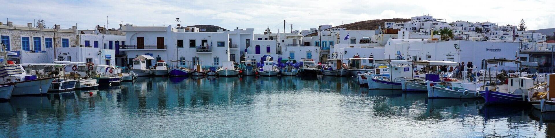 Another image of the beautiful Naoussa Harbor in Paros, Greece. #Blue