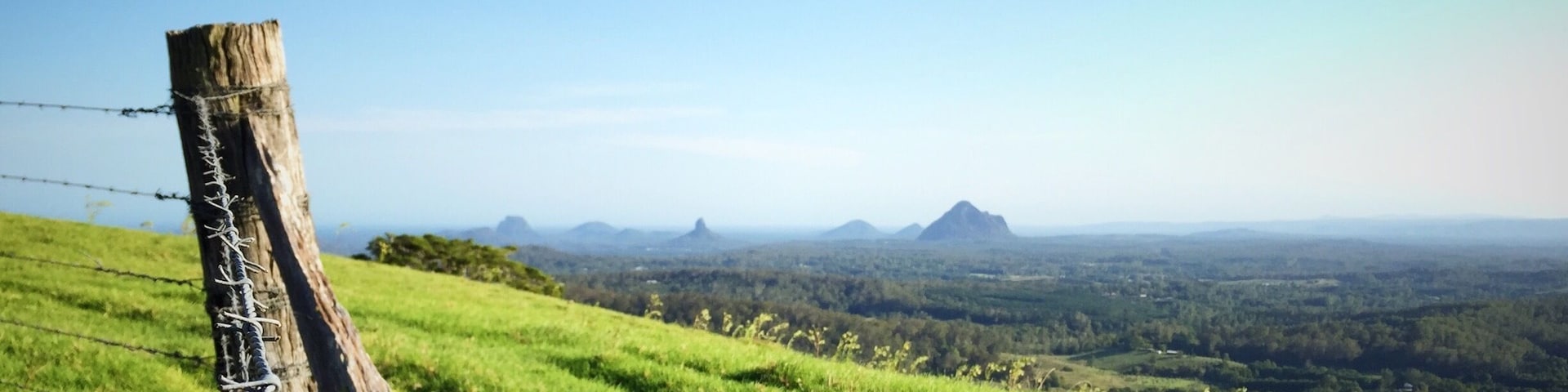Mountain View Drive just out of Maleny lives up to its name with spectacular views of the Glasshouse Mountains #glasshousemountains #australia #sunshinecoast #sky #mountains