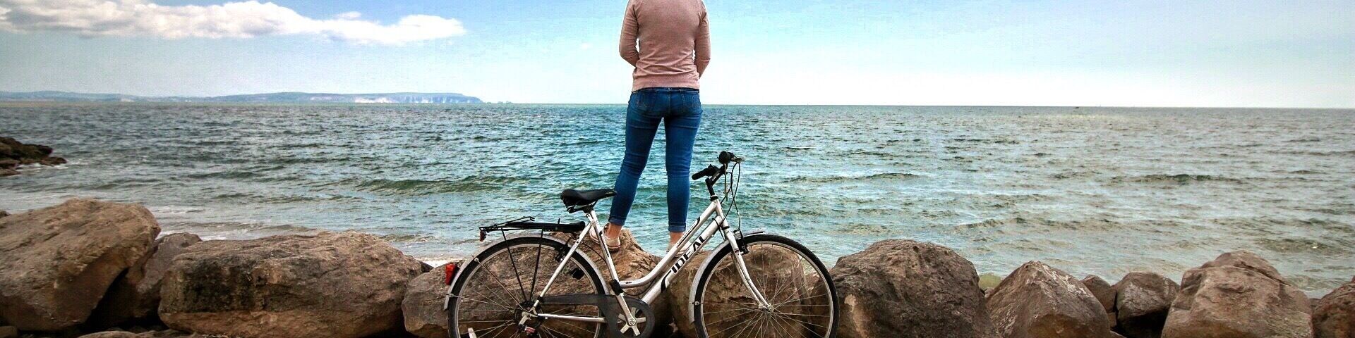 Stony beach on the south coast of England