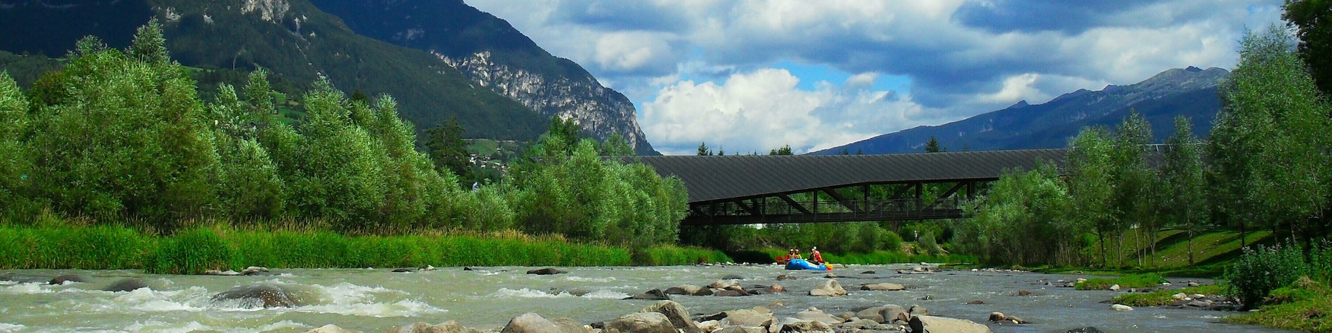 Scatto estivo del torrente Avisio (Val di Fiemme)