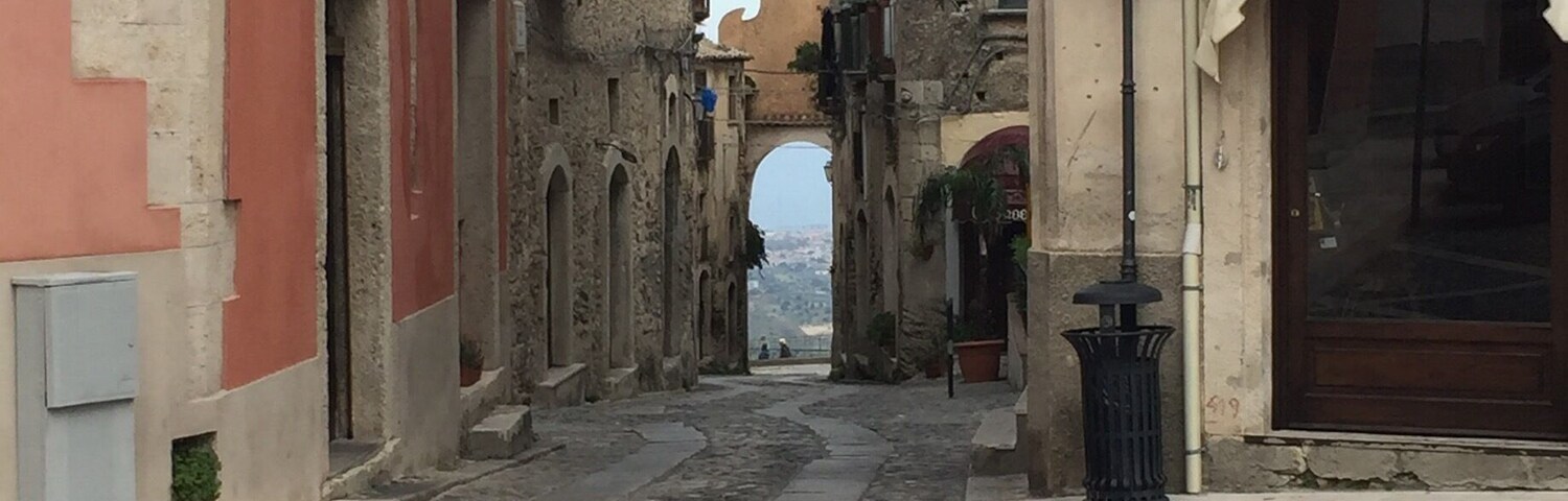 A little town perched up in the Calabrian mountains. So quiet and peaceful.