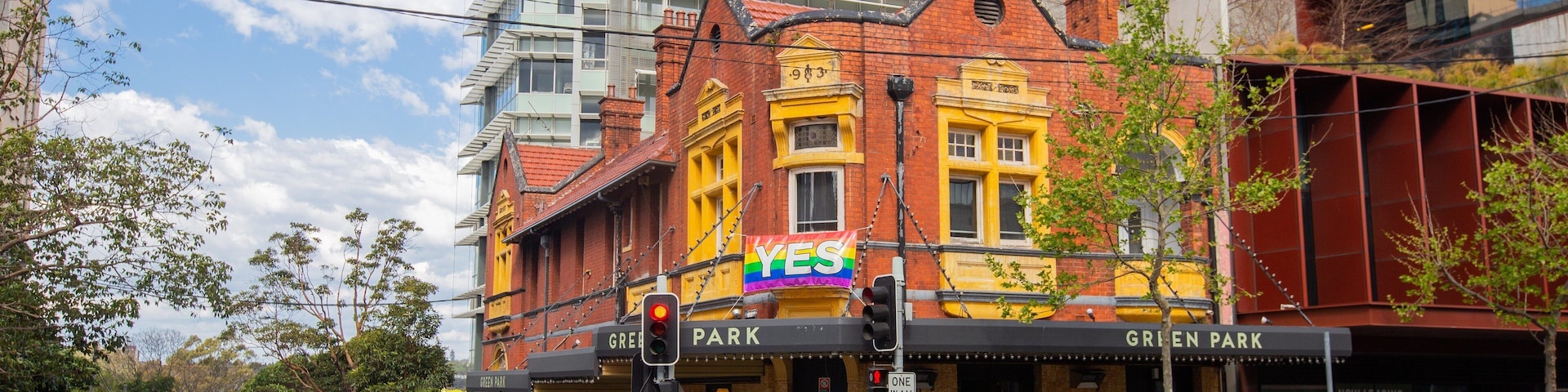 Darlinghurst showing a city