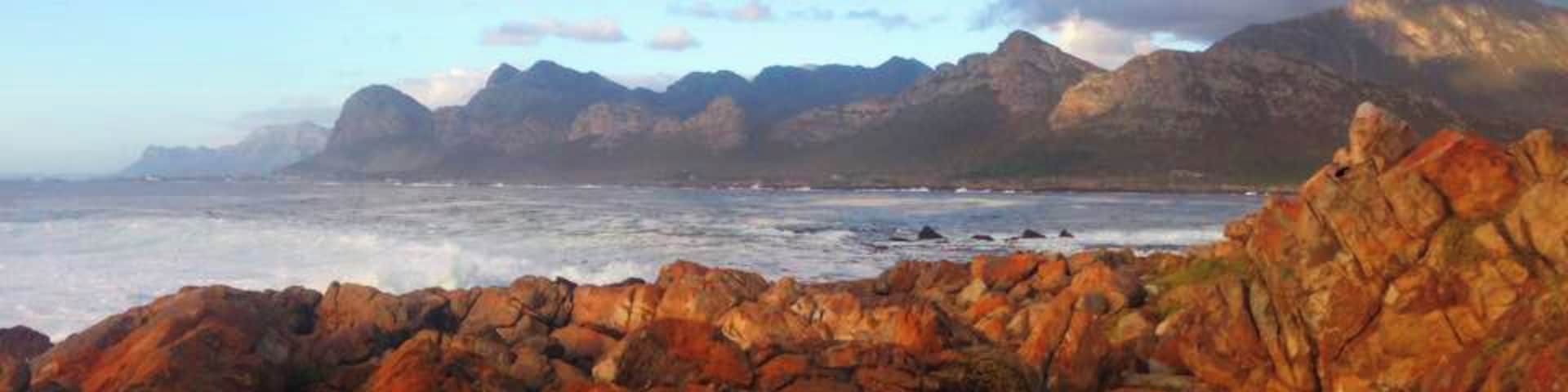 View of the coastline at Pringle bay