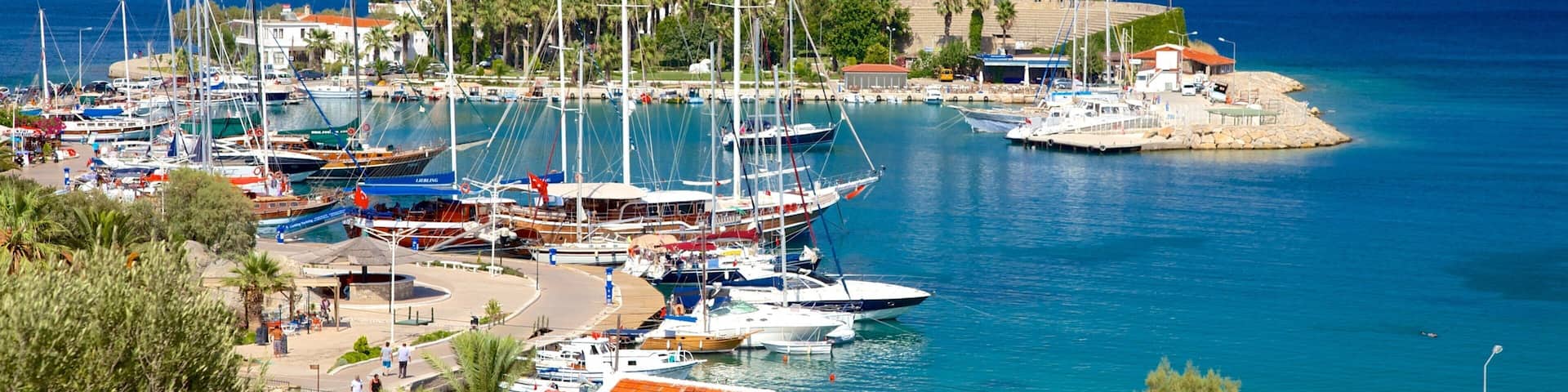Datca Ferry Port which includes a marina
