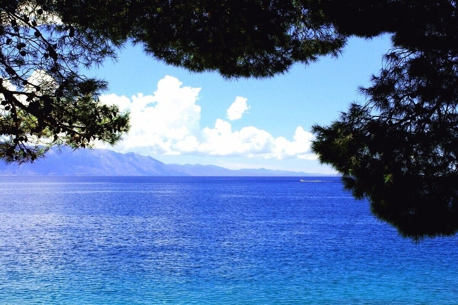 Blue at Adriatic Sea. Over the chanell are peninsula Pelješac and island Korčula behind it.
#BVSBlue