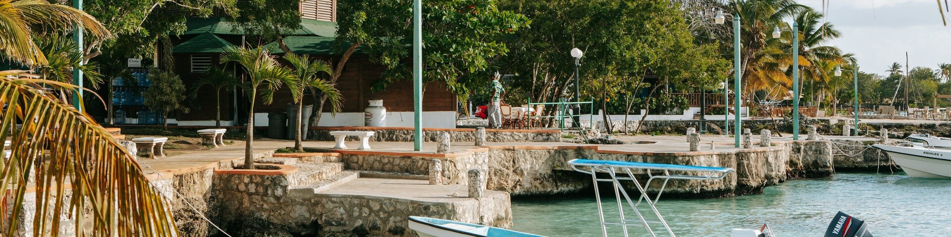 Bayahíbe which includes a bay or harbor