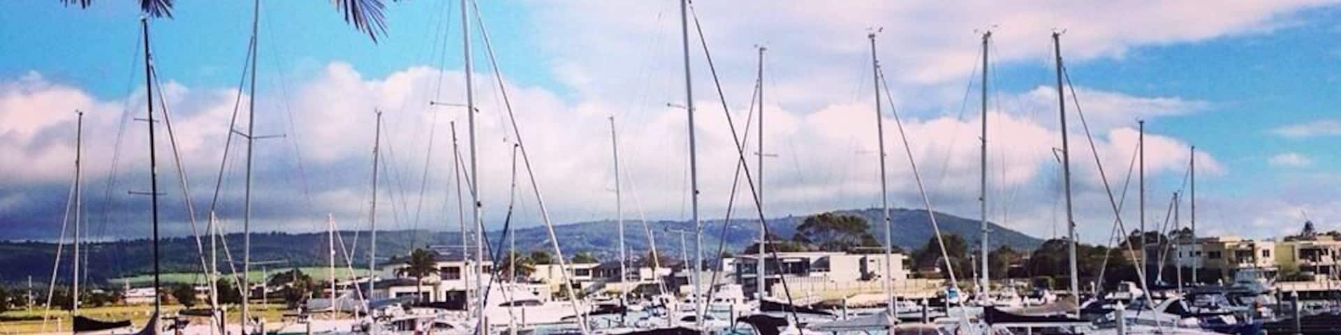 Stop into the great little cafe to enjoy the view with a latte.