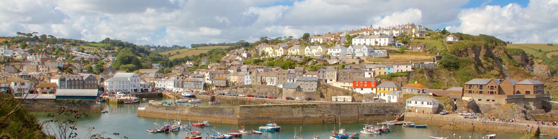Mevagissey featuring a bay or harbor, general coastal views and a coastal town
