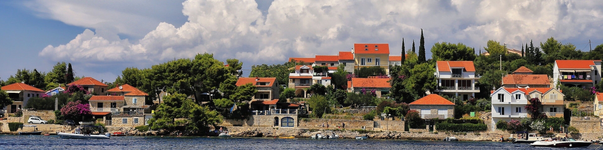 Maslinica is an amazing relaxing island in Croatia. You can rent a boat from Split to reach this beautiful place. #LifeAtExpedia